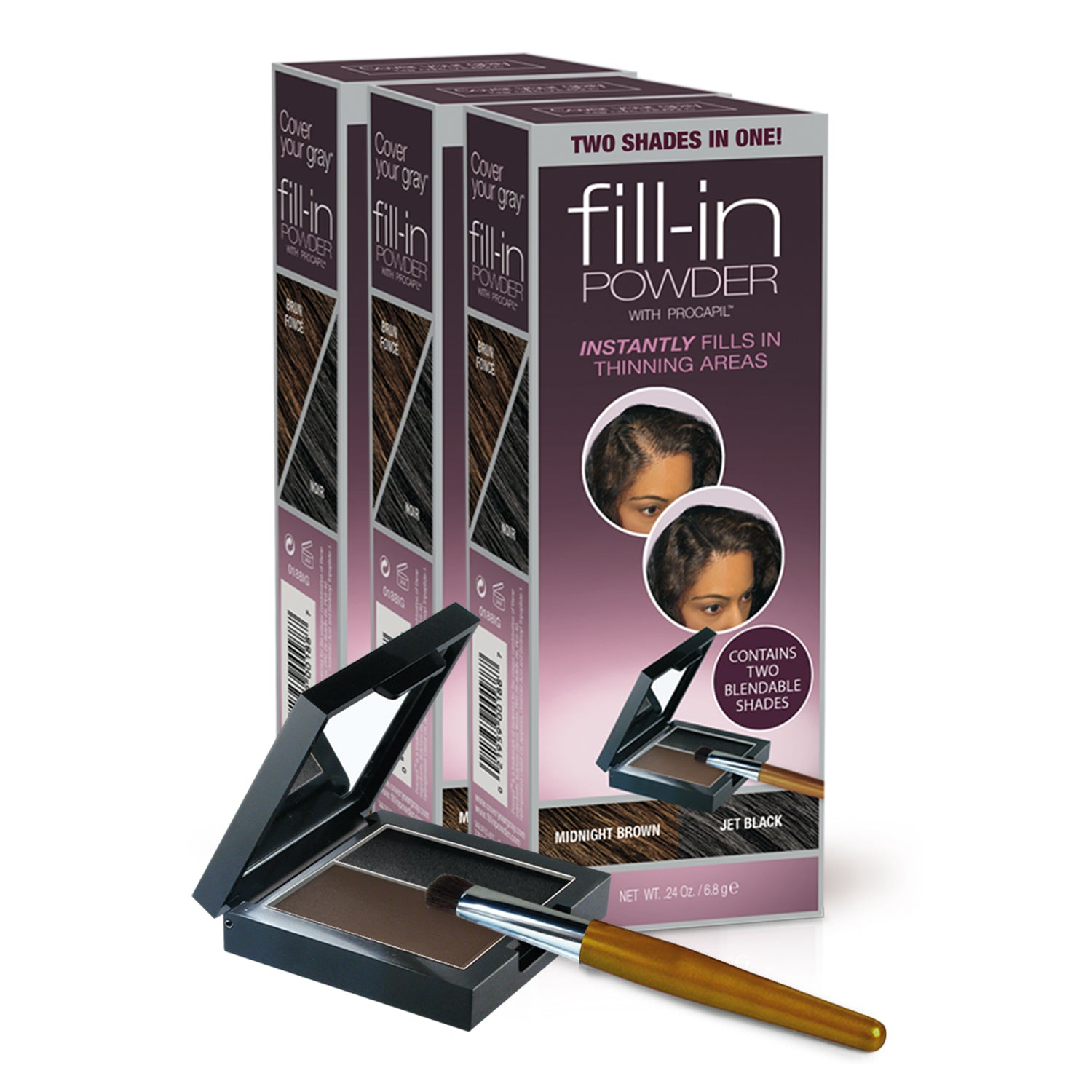 Fill-in Powder Two Shades in One - Value 3-Packs – Cover Your Gray ...