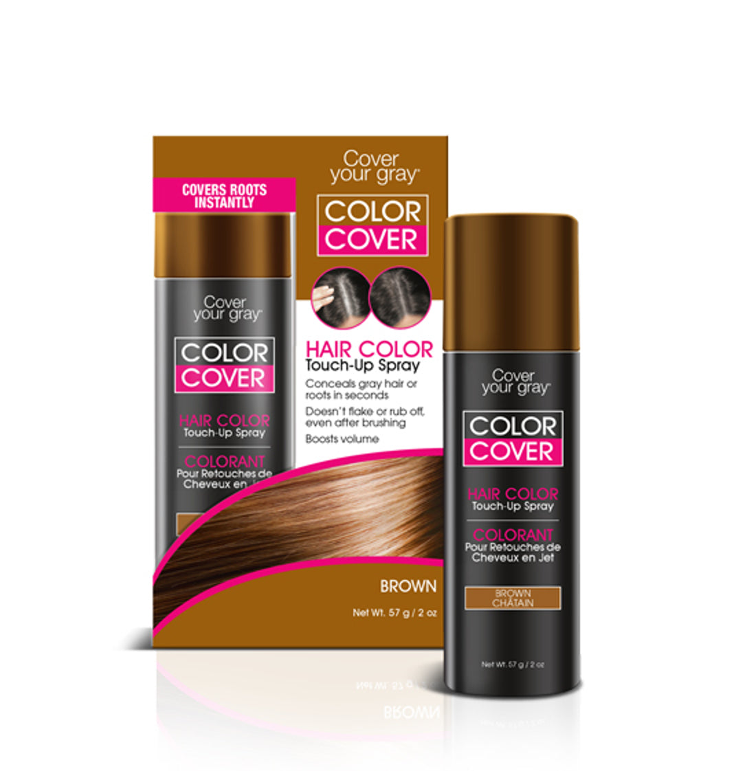 Cover Your Gray Color Cover Spray Root Concealer And Hair Color Touch ...